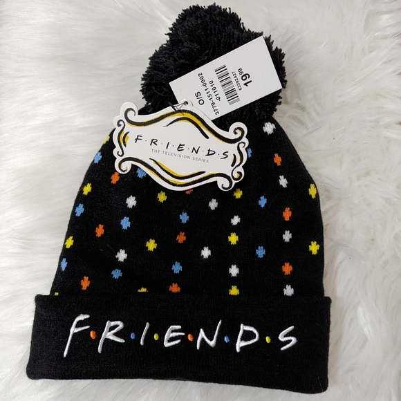FRIENDS | Accessories | Friends Knit Hat Beanie Toque With Pompom Nwt ...